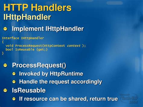Ppt Dev410 Inside The Aspnet Runtime Intercepting Requests