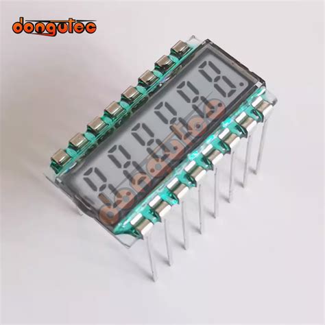 16pin tn positive 6 digits segment lcd panel 3 3v without backlight digital tube display ht1621