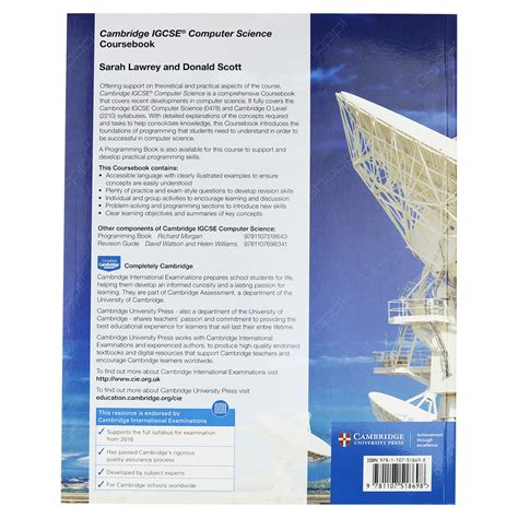 Cambridge Igcse Computer Science Coursebook Buy Online