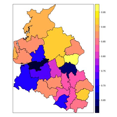 R Combining Data Frame With Bnd As Spatial Polygon Data Frame Geographic Information