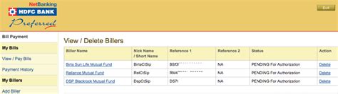 How To Add I SIP URN Number In HDFC Netbanking