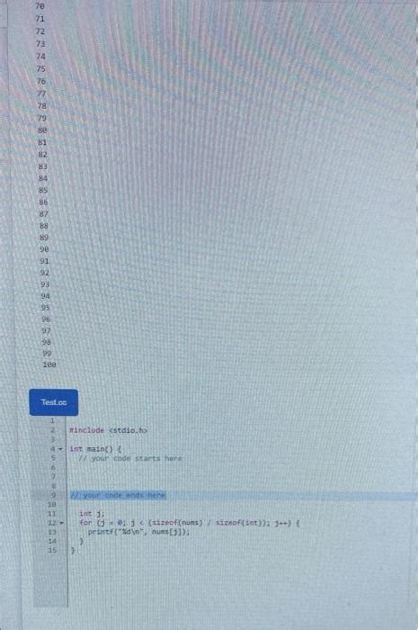 Solved Declare An Integer Array Nums And Initilize It With