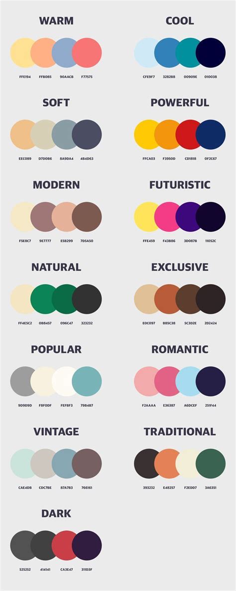 Color Palette Kombo Warna Skema Warna Psikologi Warna
