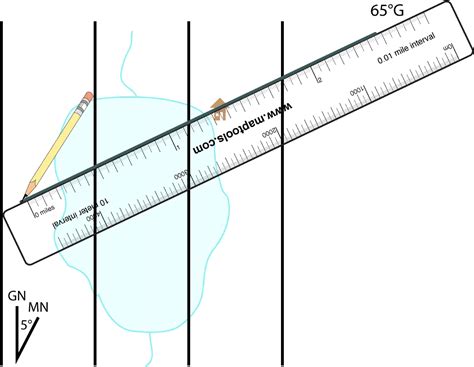 Plotting A Bearing On A Map Using A Protractor