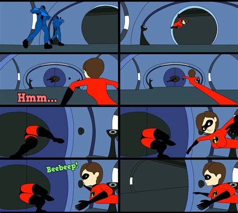 Elastigirl Got Stuck In The Doors And Stretched By Nemesis666boy On