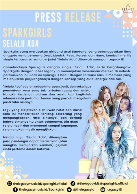 Sparkgirls Comeback Dengan Single Terbaru Mereka “selalu Ada”