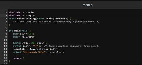 Solved Solve In C Complete The Recursive Function