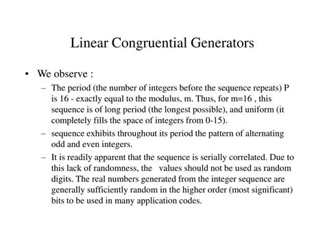 Ppt Pseudo Random And Random Numbers Powerpoint Presentation Free