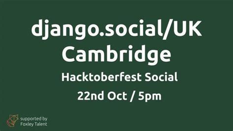 Andrew Miller On Linkedin Hacktoberfest Social With Django Tue Oct 22 2024 500 Pm Meetup