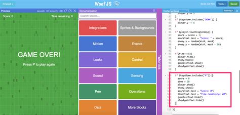 create a 2d game with woofjs — codemahal