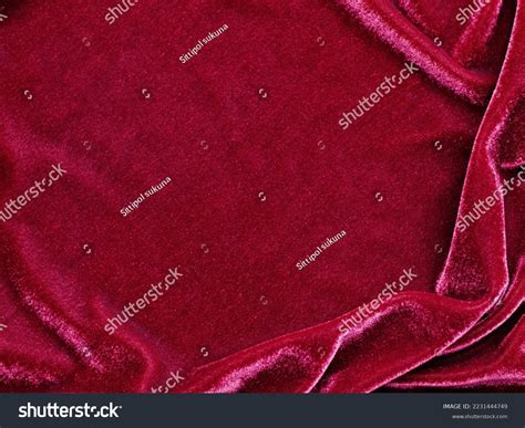 Red Velvet Fabric Texture Used Background Stock Photo Shutterstock