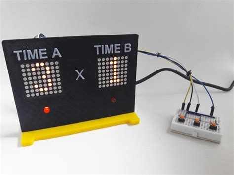 Electronic Scoreboard Using Arduino 3dthursday 3dprinting Adafruit