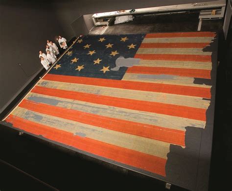The Great Garrison Flag The Star Spangled Banner Which Flew Over Fort