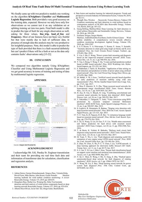 Paper On Ml Based Fault Identification T Pdf