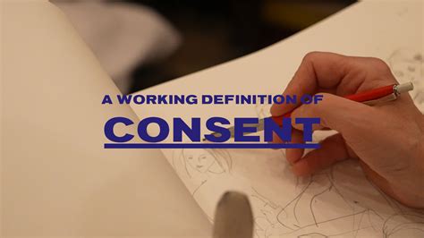 Consent Event Part A Working Definition Of Consent