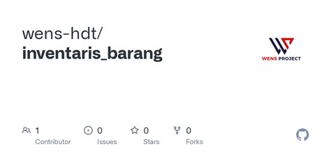 GitHub Wens Hdt Inventaris Barang