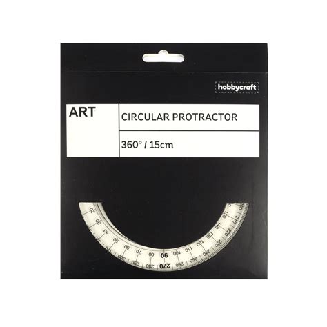 Circular Protractor 15cm Hobbycraft