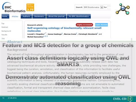 Chemical Classification For The Semantic Web Pdf Chemistry Science