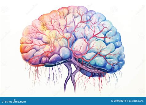 Picture Of Brain Neurogenesis Hippocampus Prefrontal Cortex Intelligence Stock Illustration