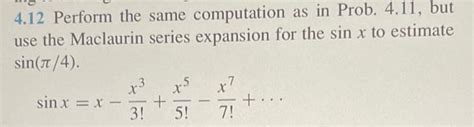 solved 4 12 perform the same computation as in prob 4 11