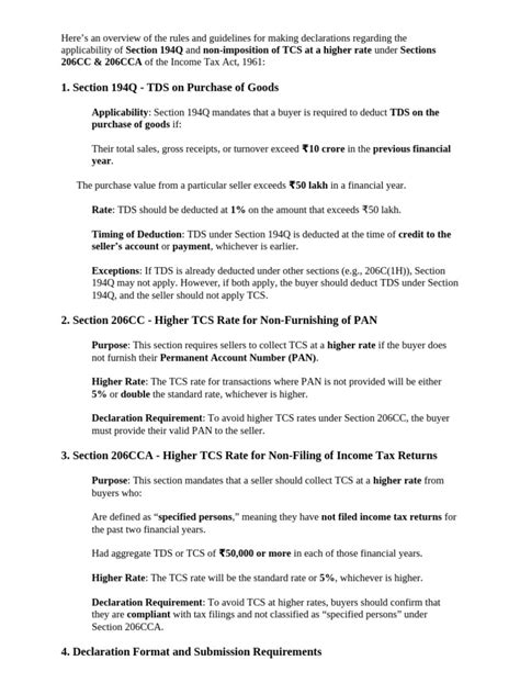 Tcs Rate And Rules Pdf Taxes Income Tax