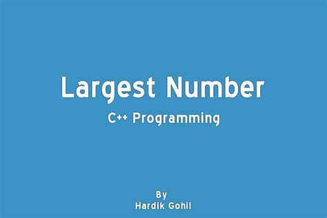 C Program To Find Largest Number Among Three Numbers