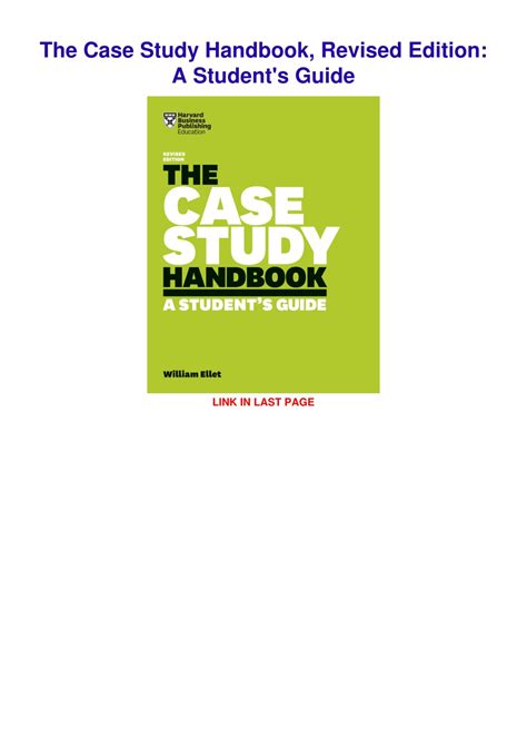 Ppt Pdf ️download ️ The Case Study Handbook Revised Edition A