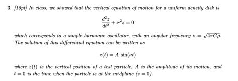 Solved 3 15pt In Class We Showed That The Vertical Chegg Com