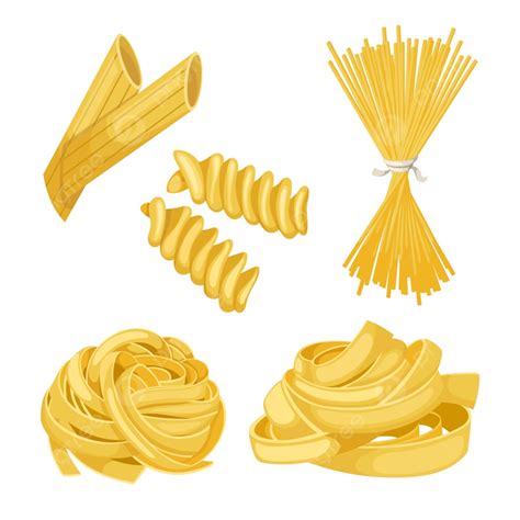 파스타 이탈리아 음식 세트 만화 기호 맛있는 삽화 Png 일러스트 및 벡터 에 대한 무료 다운로드 Pngtree