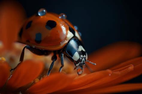Premium Ai Image Closeup Of Ladybug Illustration Ai Generativexa