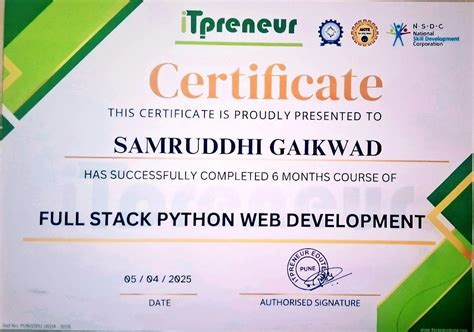 Python Webdevelopment Fullstackdeveloper Learningjourney Itpreneur Samruddhi Gaikwad