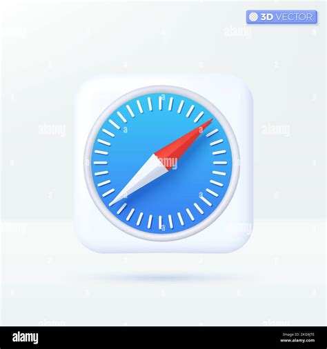 Compass Icon Symbols Cartography Geolocation Position Finding Navigation Concept 3d Vector