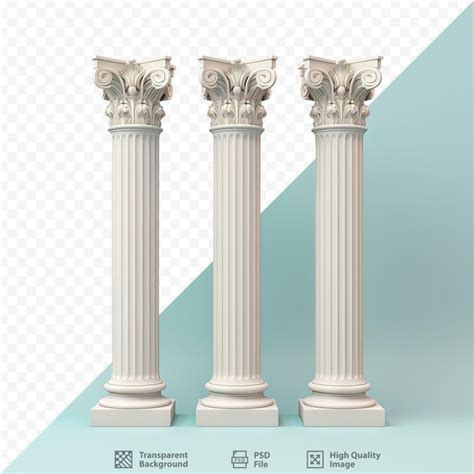 Premium PSD Columns In Isolation