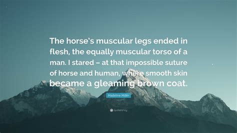 Madeline Miller Quote “the Horses Muscular Legs Ended In Flesh The