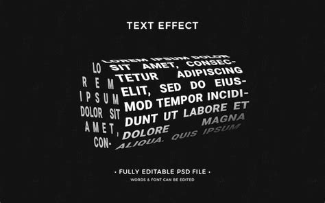 Premium PSD Shapes Text Effect