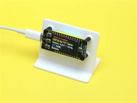overview stand for feather esp32 with reverse tft adafruit learning