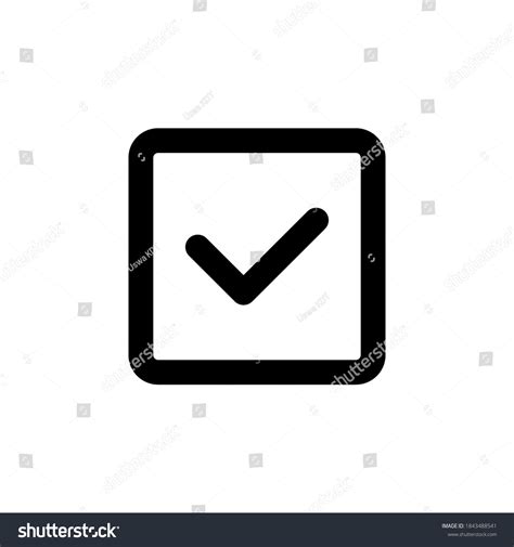 Check Mark Icon Tick Symbol Check Stock Vector Royalty Free Shutterstock