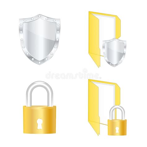 Computer Security Icons Stock Vector Illustration Of Info 51532253