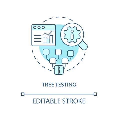 Tree Testing Turquoise Concept Icon Website Architecture Mental Model