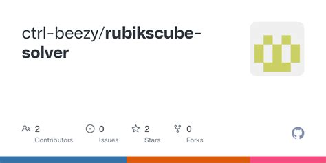 Github Ctrl Beezy Rubikscube Solver