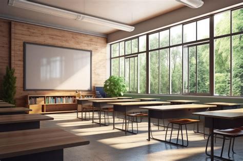 Premium Ai Image Inside The School Classroom Step Into A World Of Learning