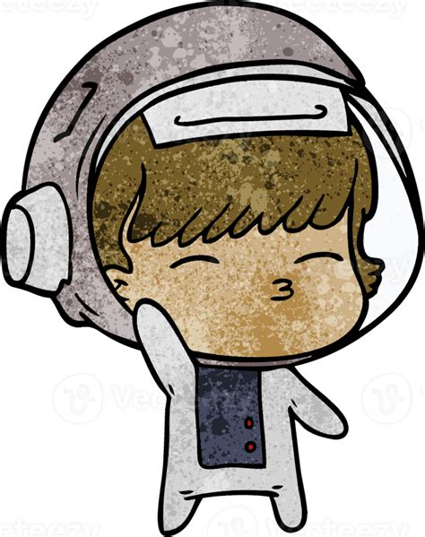 Cartoon Curious Astronaut Waving 45071600 Png