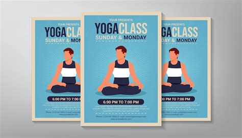 Premium Vector Yoga Class Flyer Template