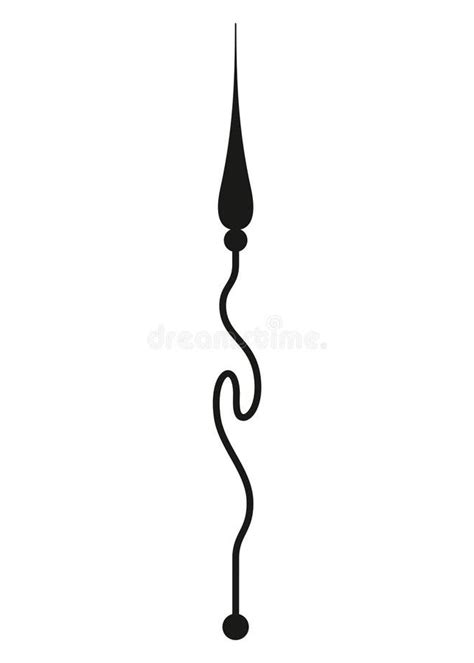 Clock Pointer Arrow Black Silhouette Chronometer Element Clock Arm