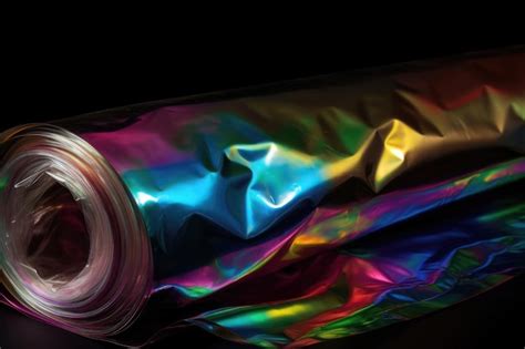 Premium AI Image Transparent Plastic Wrap Texture AI Generated