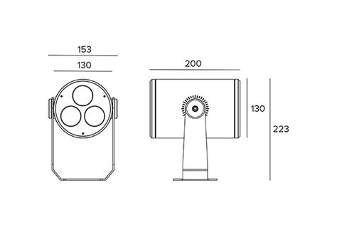 DART Round Medium RGBW Targetti LED Lighting