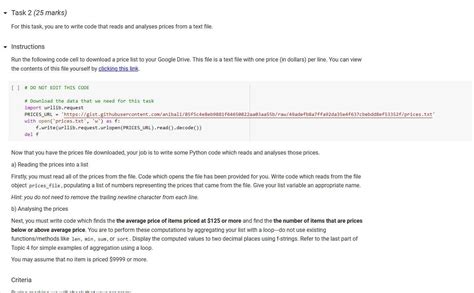 Solved For This Task You Are To Write Code That Reads And