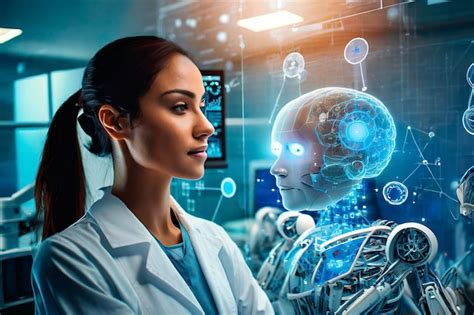 Premium Photo Modern Lab Experiments With Artificial Intelligence And