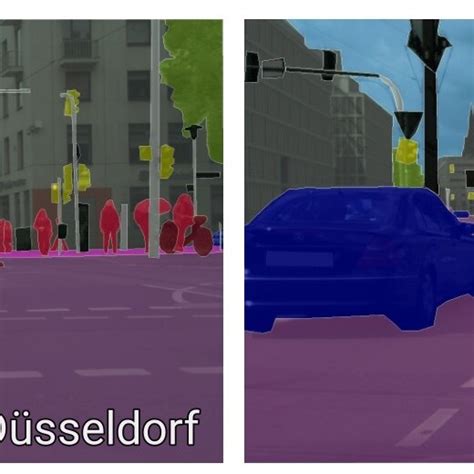 Visualization Of Semantic Segmentation For Two Images Corresponding To