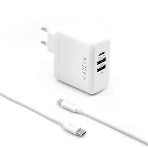 Set Síťové Nabíječky Fixed S Usb C A 2xusb Výstupem A Usb C Usb C